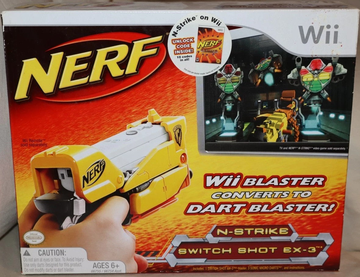 Wii Nerf N-Strike Switch Shot |EX-3 Gun (CIB) – Nostalgic Video Games ...